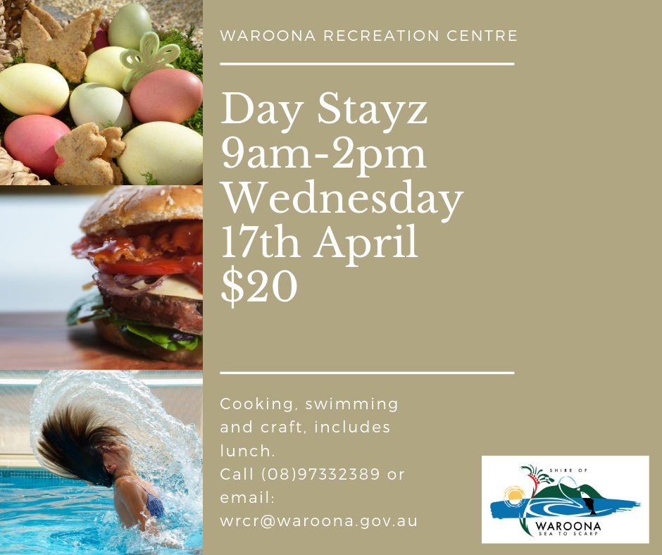 School Holiday Program - Waroona Recreation & Aquatic Centre » Shire of ...