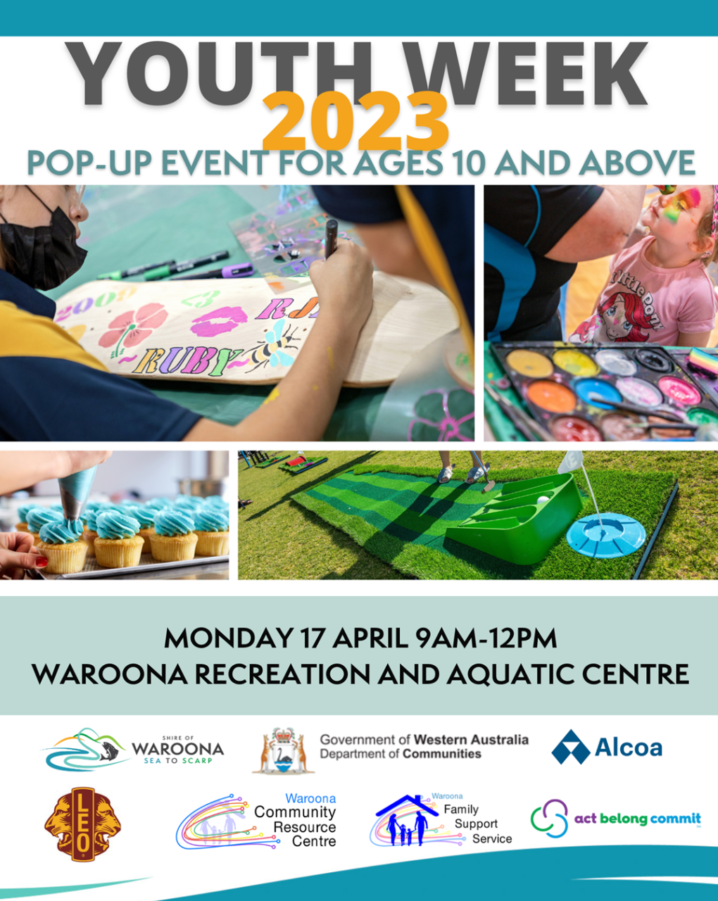 Youth Week 2023 - Pop Up Event for ages 10 and up » Shire of Waroona